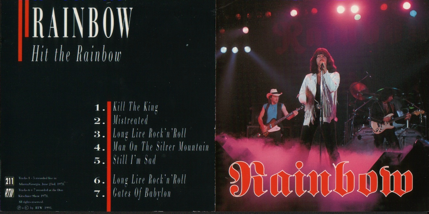 Tapio's Ronnie James Dio Pages: Rainbow CD Bootleg Discography, February 1975-November 1978