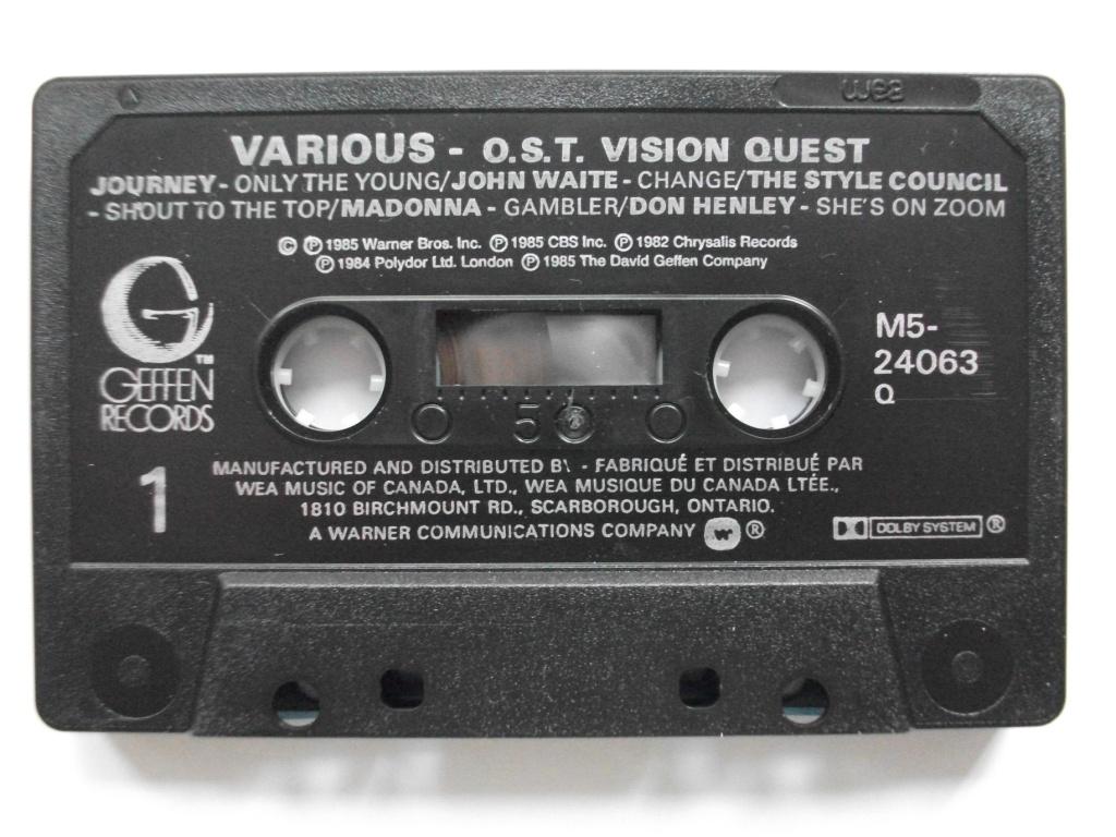 Tapio's Ronnie James Dio Pages: Vision Quest Soundtrack C Tape Discography