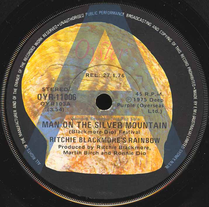 Tapio's Ronnie James Dio Pages: Rainbow 7" Discography, February 1975 ...