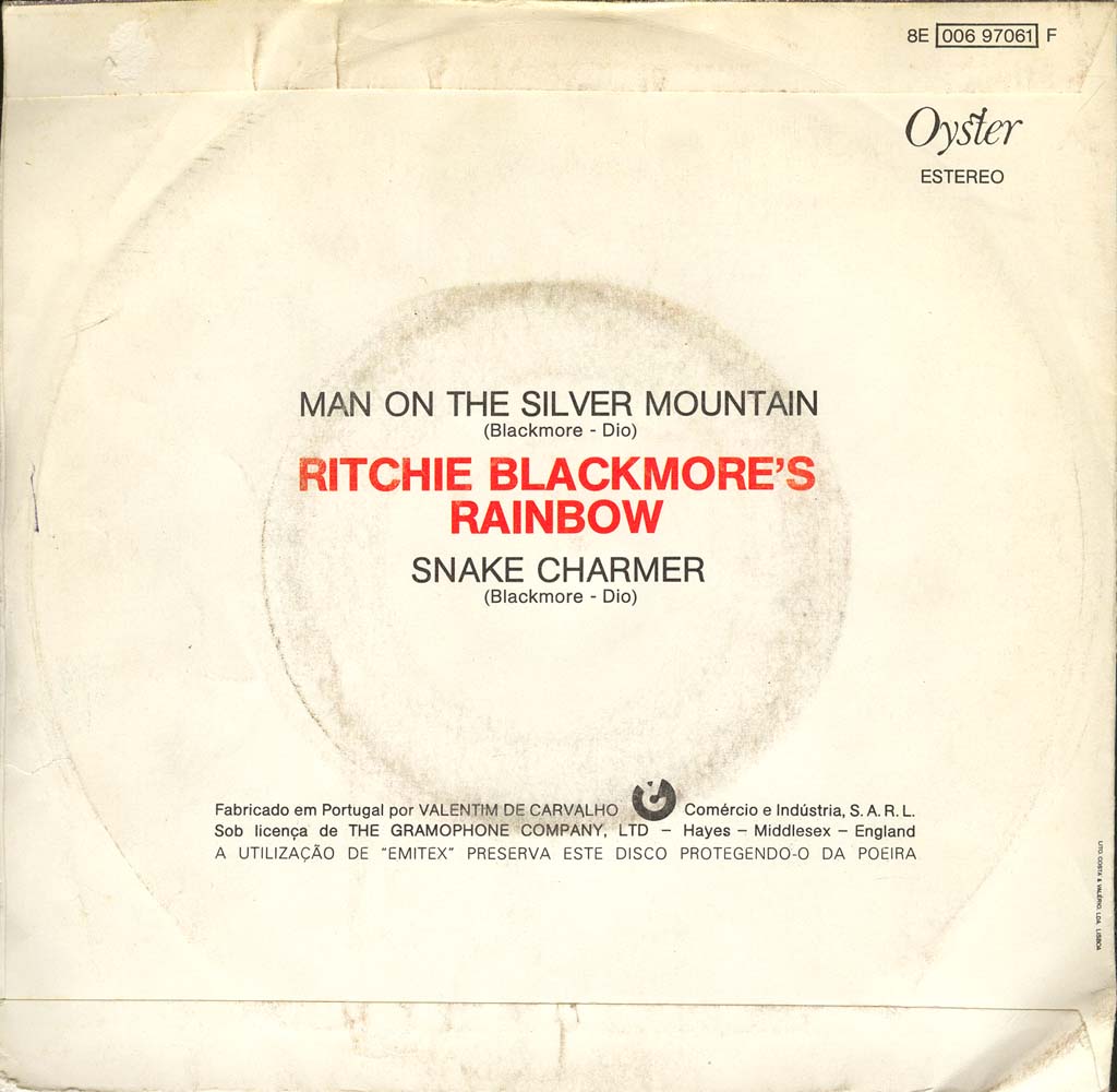 Tapio's Ronnie James Dio Pages: Rainbow 7" Discography, February 1975 ...