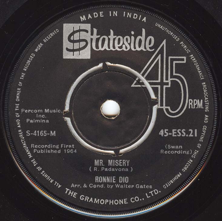 Tapio's Ronnie James Dio Pages: Ronnie Dio & The Prophets 7" Discography