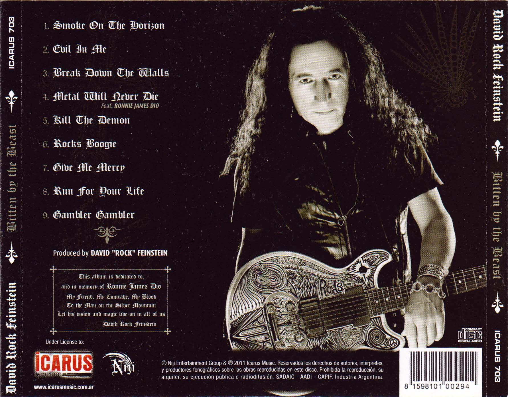 Tapio's Ronnie James Dio Pages: David Rock Feinstein CD Discography, 2010