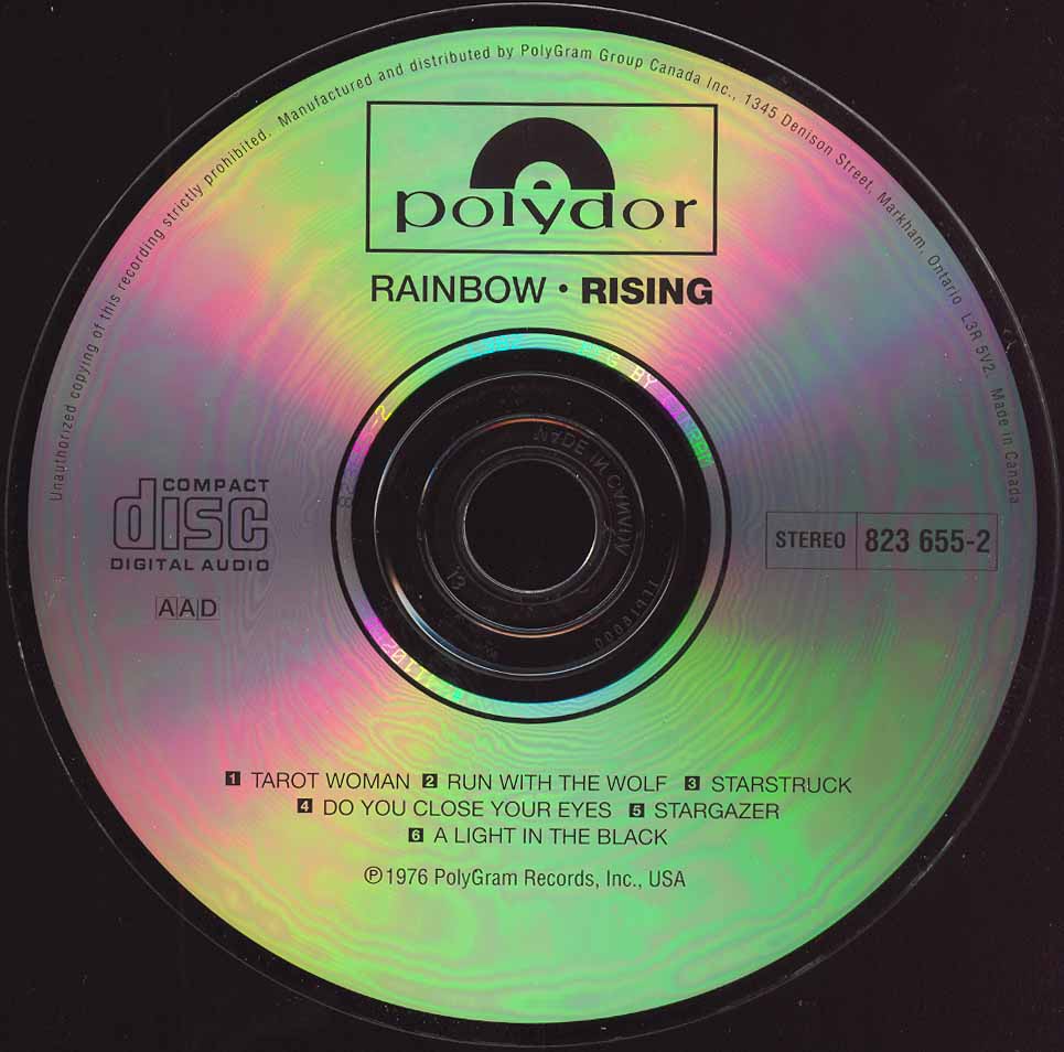 Tapio's Ronnie James Dio Pages: Rainbow CD Discography, October 1975 ...