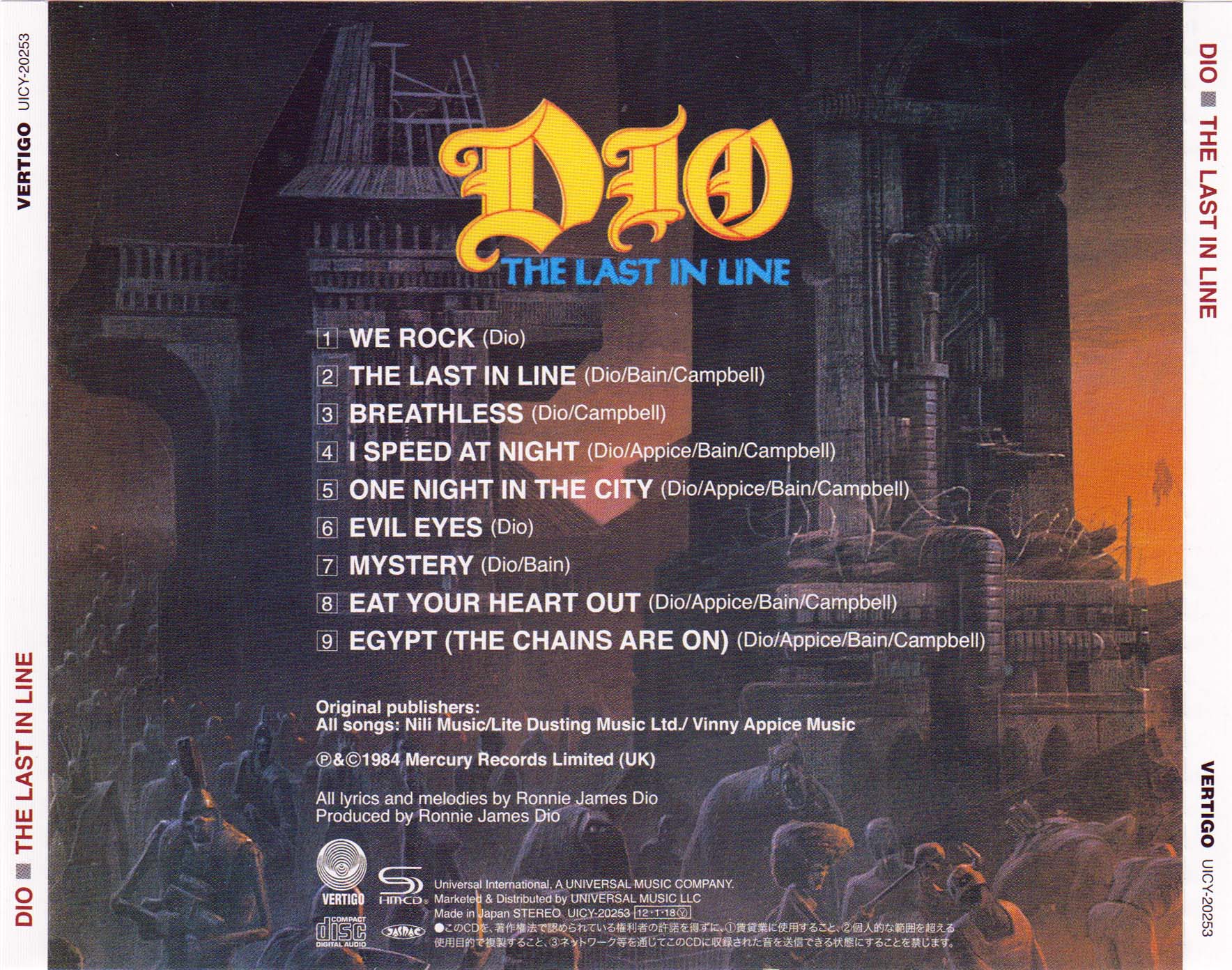 Tapio's Ronnie James Dio Pages: Dio CD Discography, May 1983-March 1986