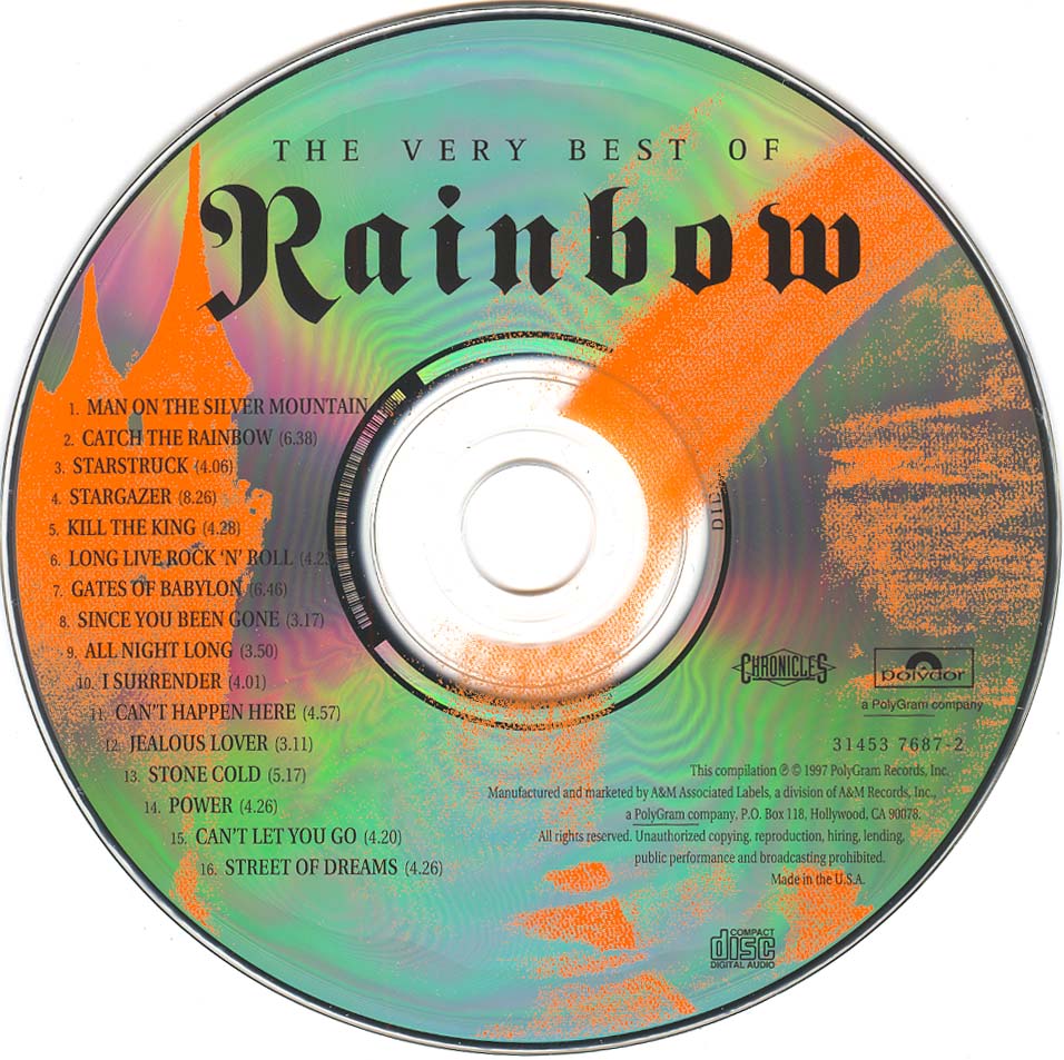 Tapio's Ronnie James Dio Pages: Rainbow Compilation CD Discography