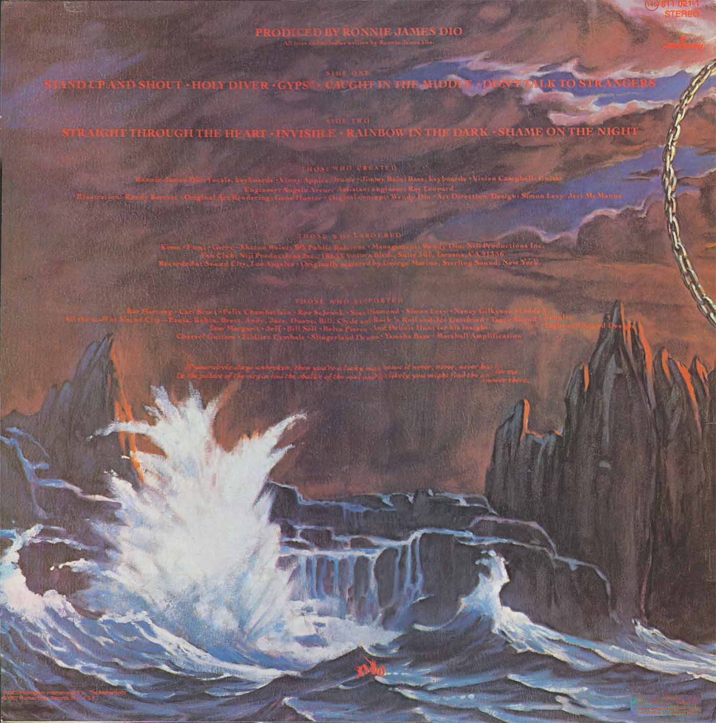 Tapio's Ronnie James Dio Pages: Dio LP Discography, October 1982-May 1983