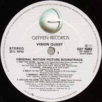 Tapio's Ronnie James Dio Pages: Vision Quest Soundtrack LP Discography